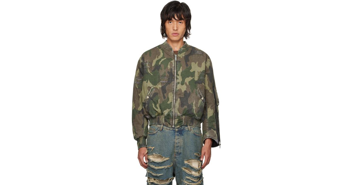424 Military Bomber Jacket in Green for Men | Lyst