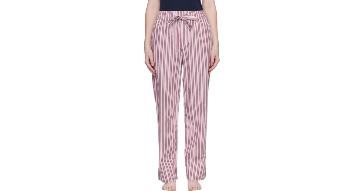 Tekla Off- Poplin Pyjama Pants in Pink | Lyst UK