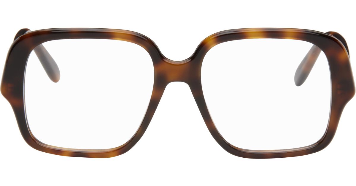 Loewe Square Slim Glasses in Black for Men | Lyst UK