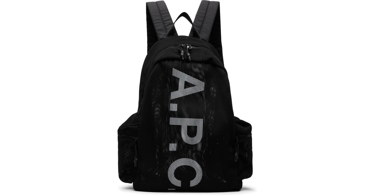 A.P.C. Tech Rebound Backpack in Black for Men | Lyst UK