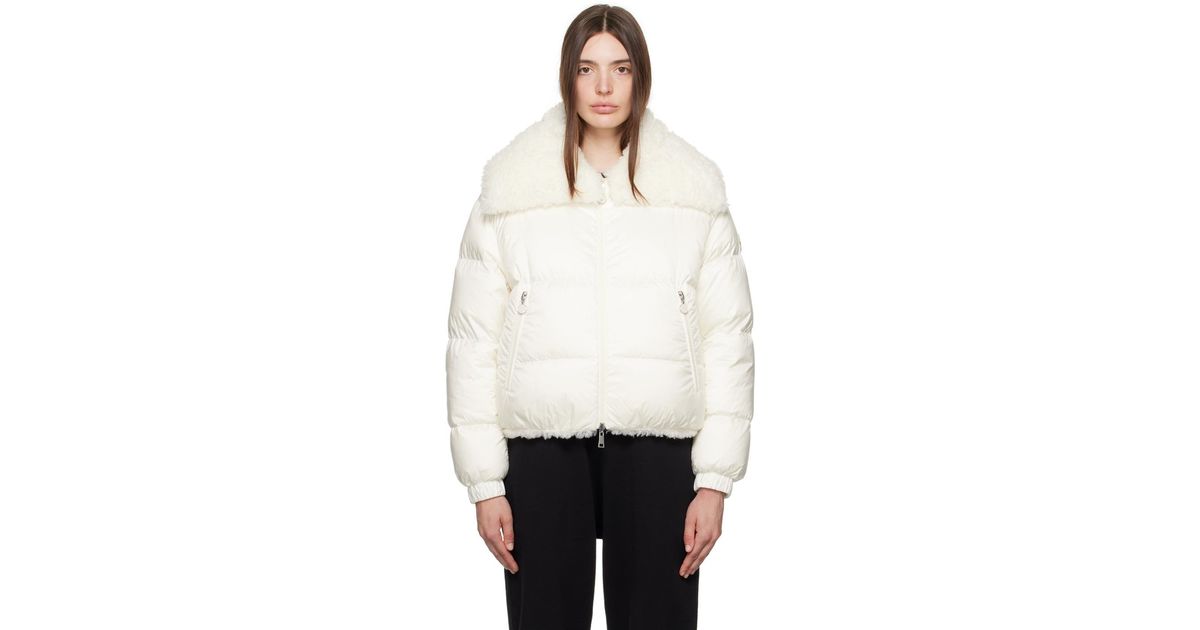 Moncler White Murray Reversible Down Jacket | Lyst