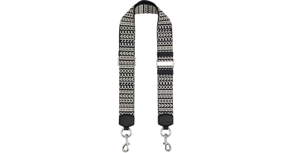 Marc Jacobs Black & White 'the Monogram' Strap | Lyst