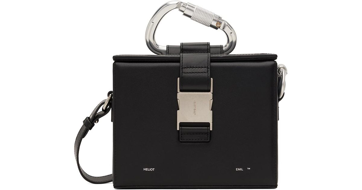 HELIOT EMIL Leather Carabiner Box Bag in Black for Men | Lyst HELIOT EMIL Leather Carabiner Box Bag in Black for Men | Lyst