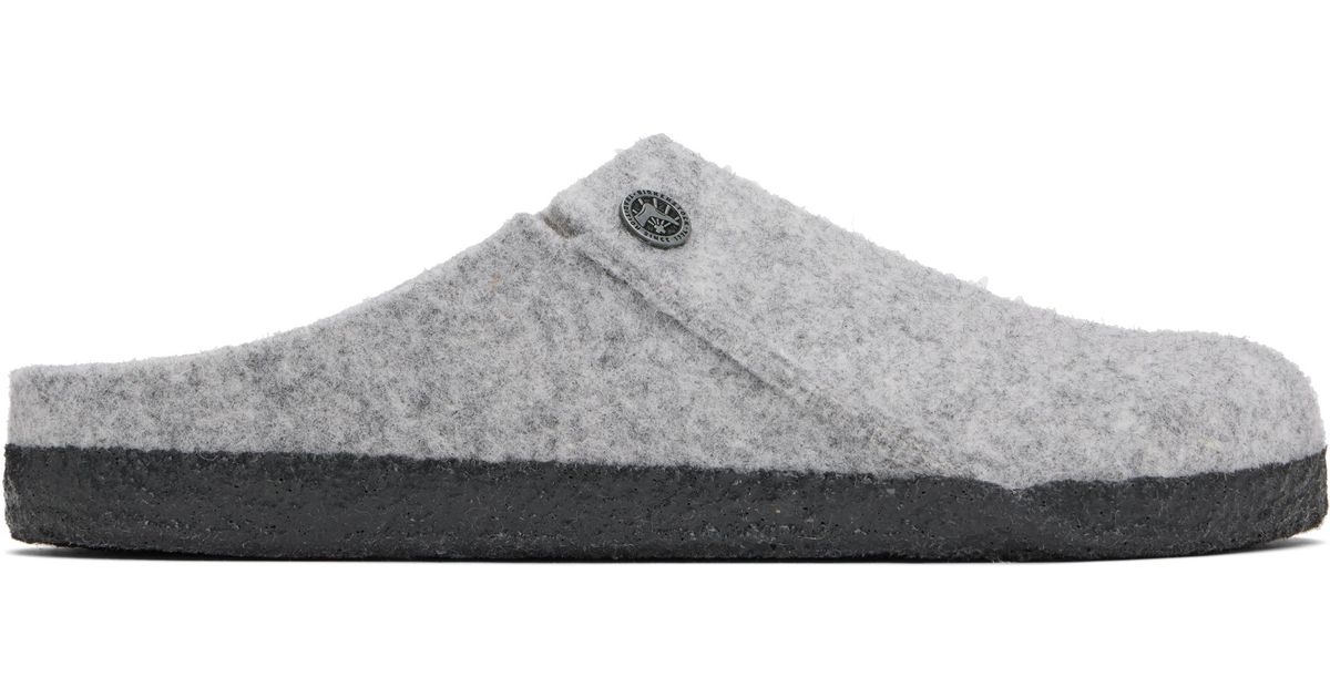 Birkenstock Narrow Zermatt Slippers in Black | Lyst
