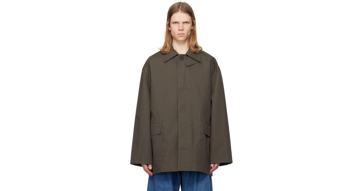 Studio Nicholson Measure Jacket in Brown for Men | Lyst