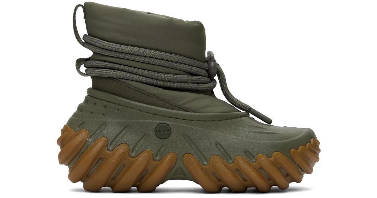 Crocs™ Echo Boots in Green | Lyst