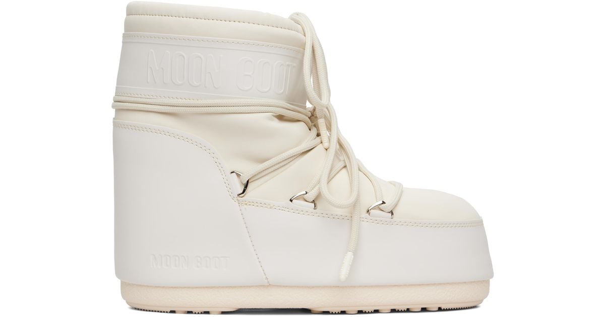 Moon Boot Off- Icon Low Rubber Boots in White for Men | Lyst UK