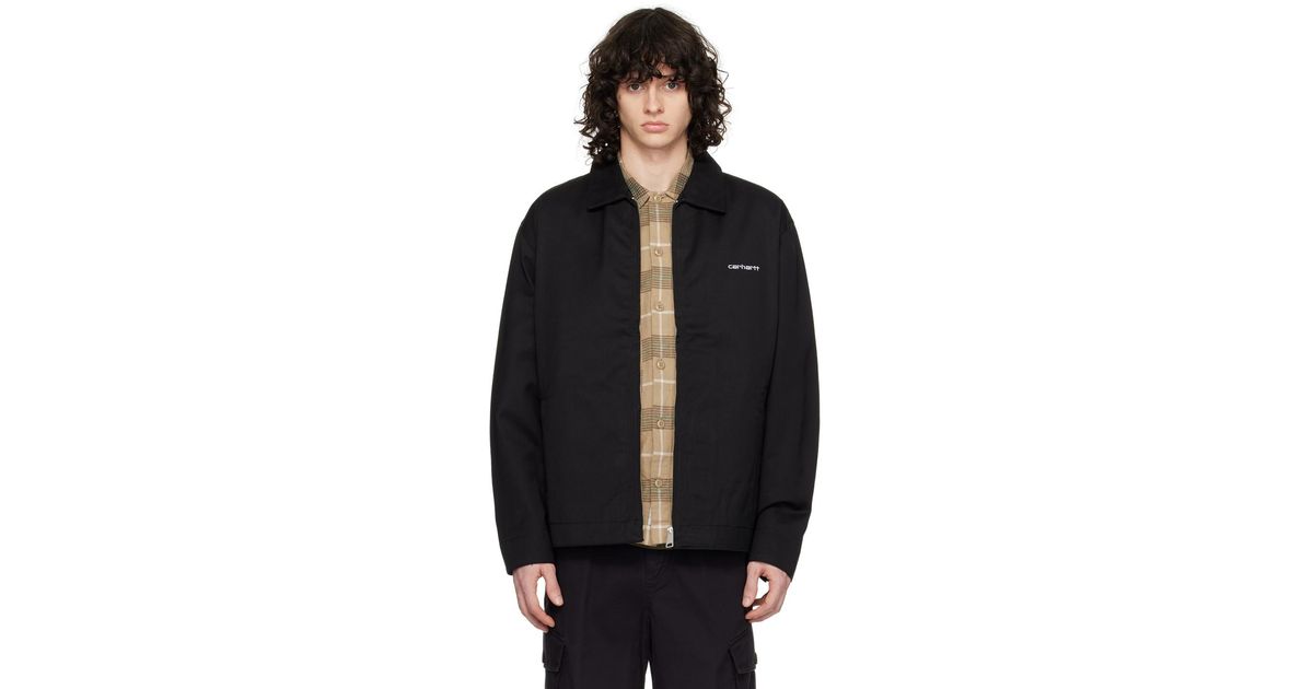 Carhartt Module Script Jacket in Black for Men | Lyst