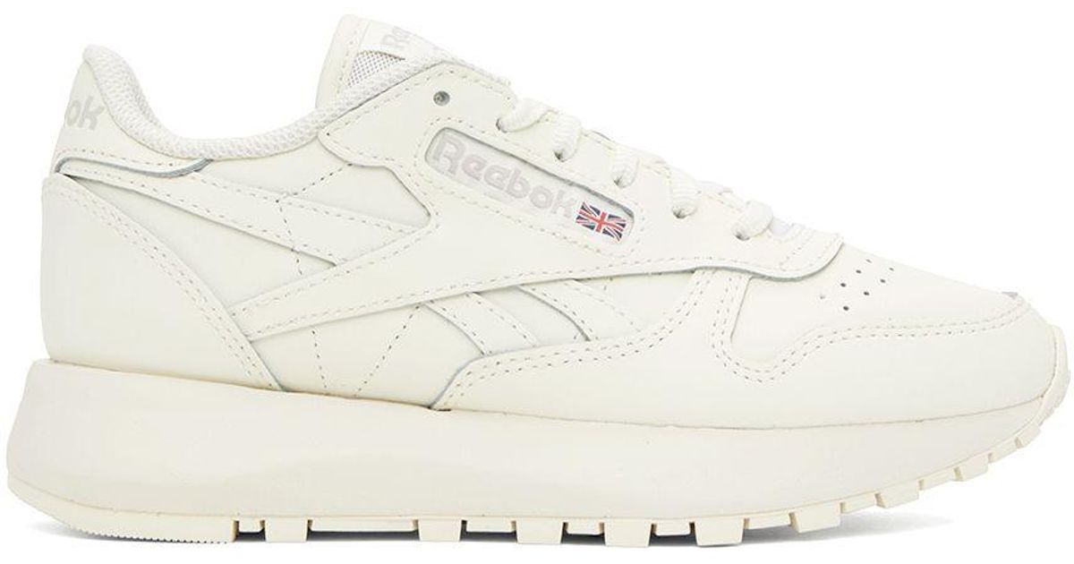 Reebok Off-white Classic Leather Sp Sneakers in Black | Lyst