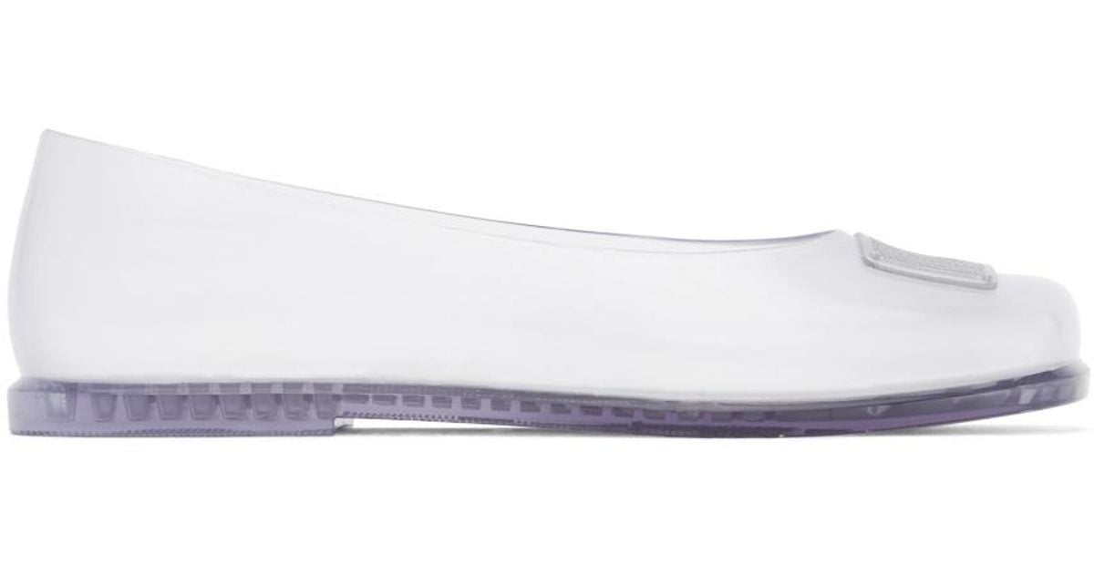 Marc Jacobs Transparent Melissa Edition Ruby Ballerina Flats in Black ...