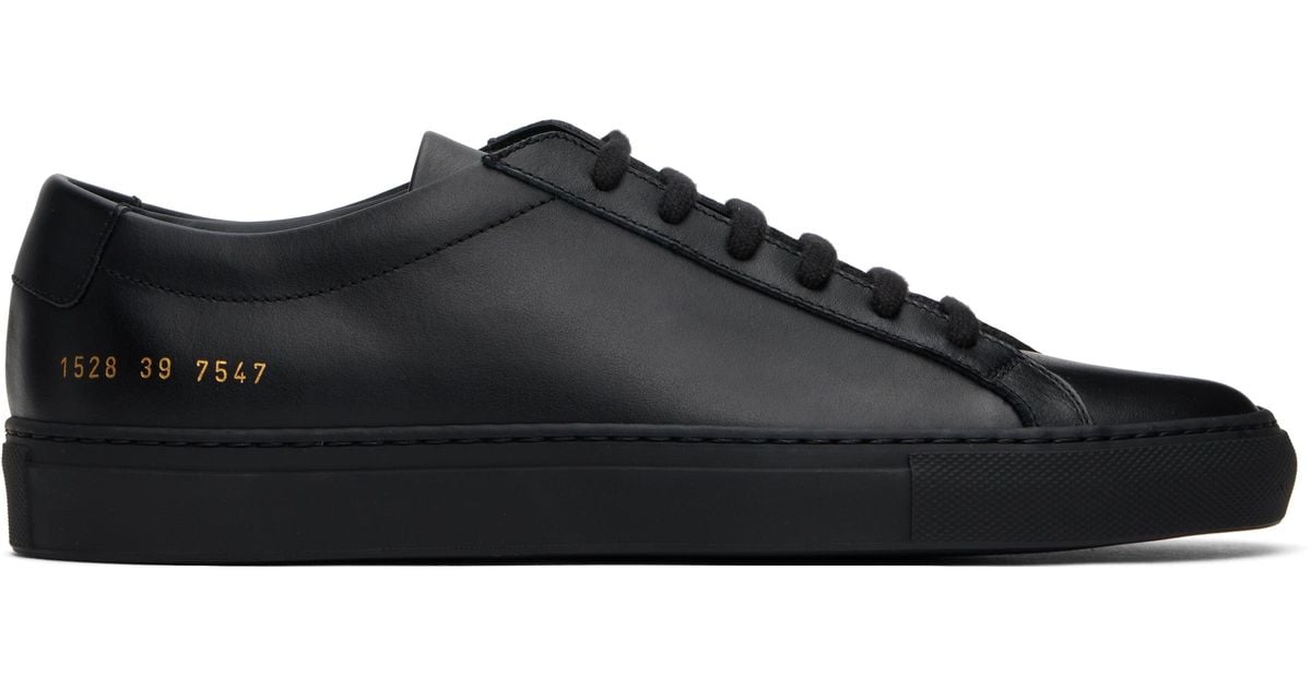Common Projects Original Achilles Low Sneakers in Black for Men | Lyst