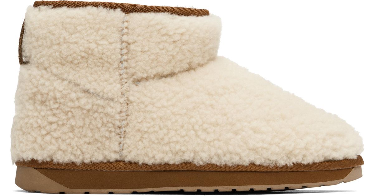 EMU Off- Stinger Micro Teddy Boots in Black | Lyst