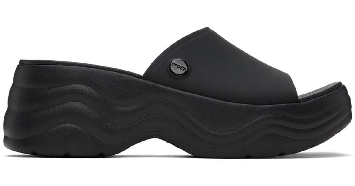Crocs™ Skyline Croslitetm Slides in Black | Lyst Australia