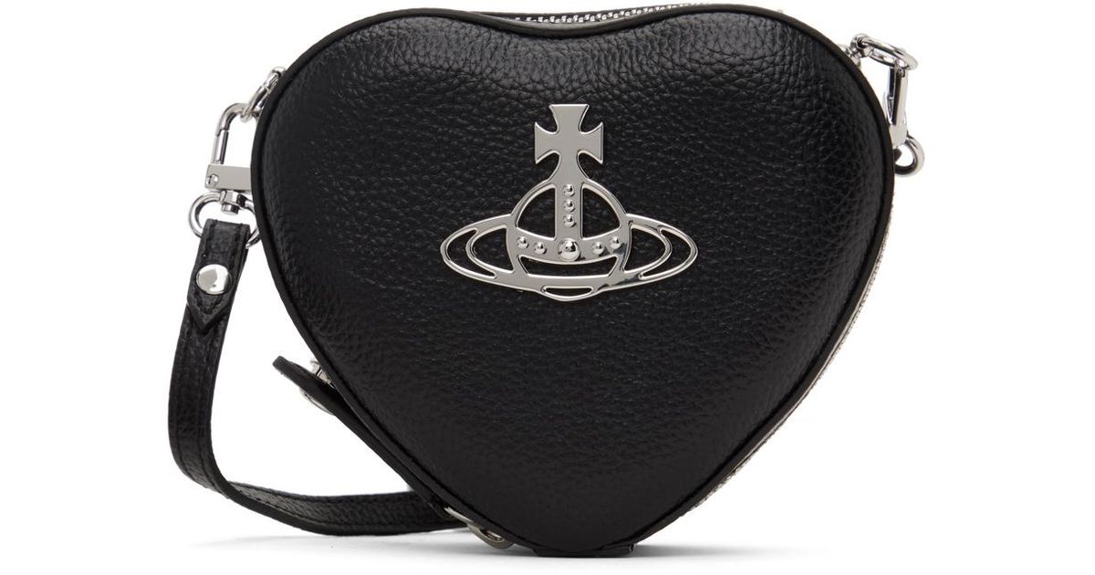 Vivienne Westwood Black Mini Louise Heart Crossbody Bag | Lyst UK
