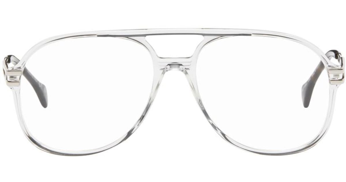 Gucci Transparent & Gg1106O Glasses in Black for Men | Lyst UK