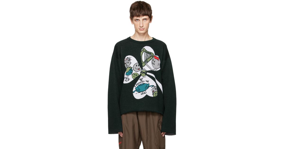 Robyn Lynch Boxy Sweater in Black for Men | Lyst