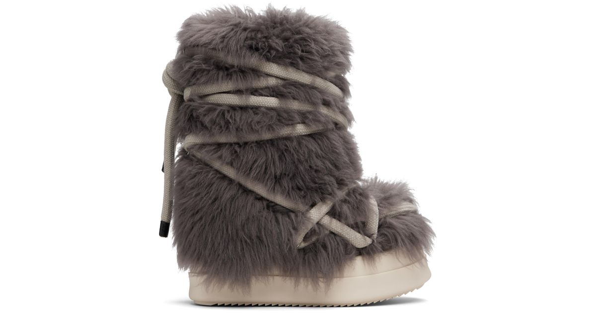 Rick Owens Concordians Mega Bumper Lunar Boots in Gray | Lyst