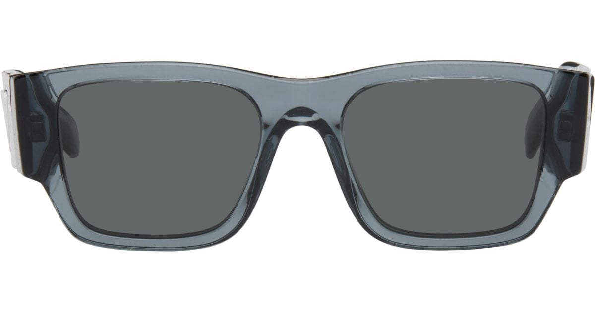 Prada Triangle Logo Sunglasses in Black for Men | Lyst UK