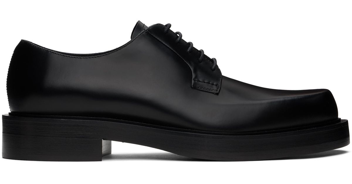 Lanvin Banjo Leather Richelieu Oxfords in Black for Men | Lyst