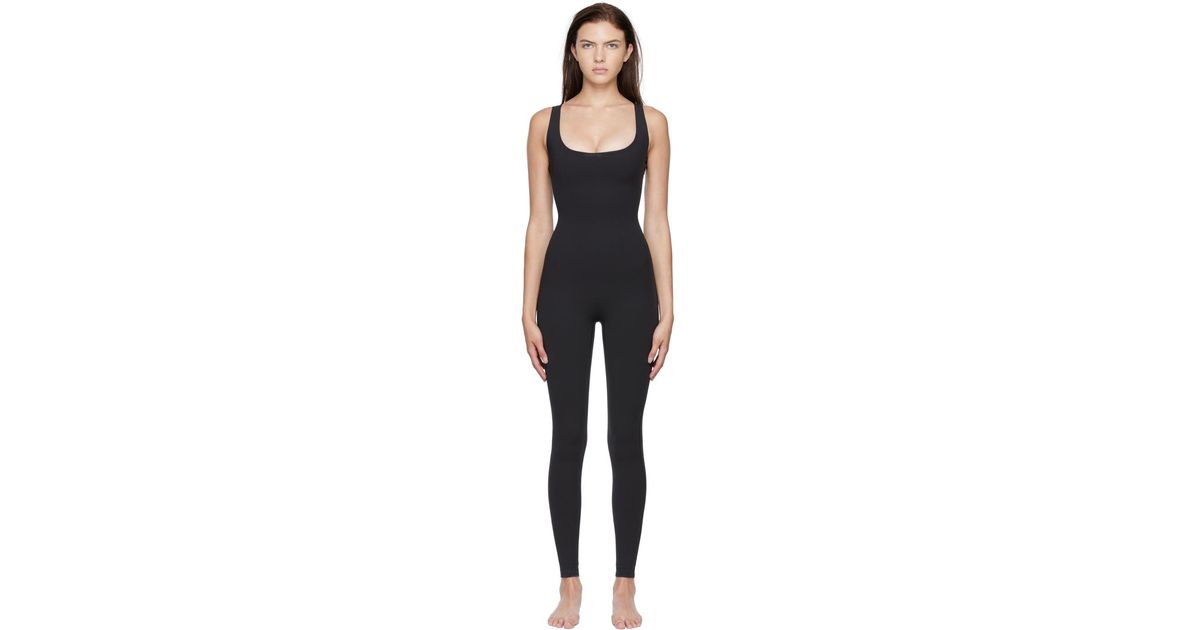 Skims All-in-one Jumpsuit in Black | Lyst