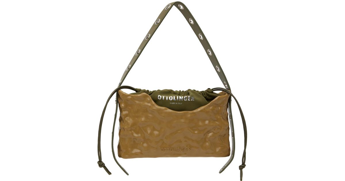 OTTOLINGER Khaki Signature Baguette Bag in Metallic for Men | Lyst