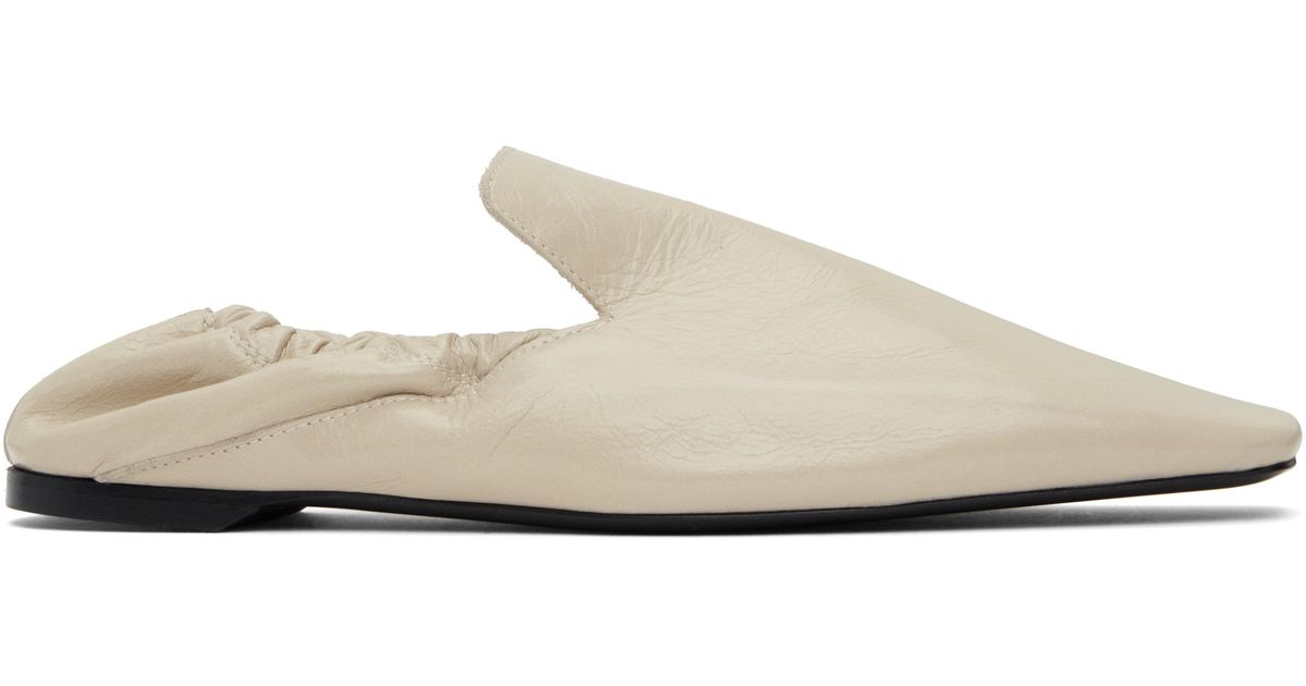 TOTEME Elastic Back Loafers in Black | Lyst