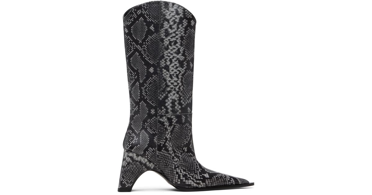 Coperni Bridge Cowboy Tall Boots in Black | Lyst