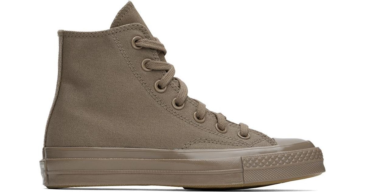 Converse High-Top Canvas Sneakers in Black | Lyst