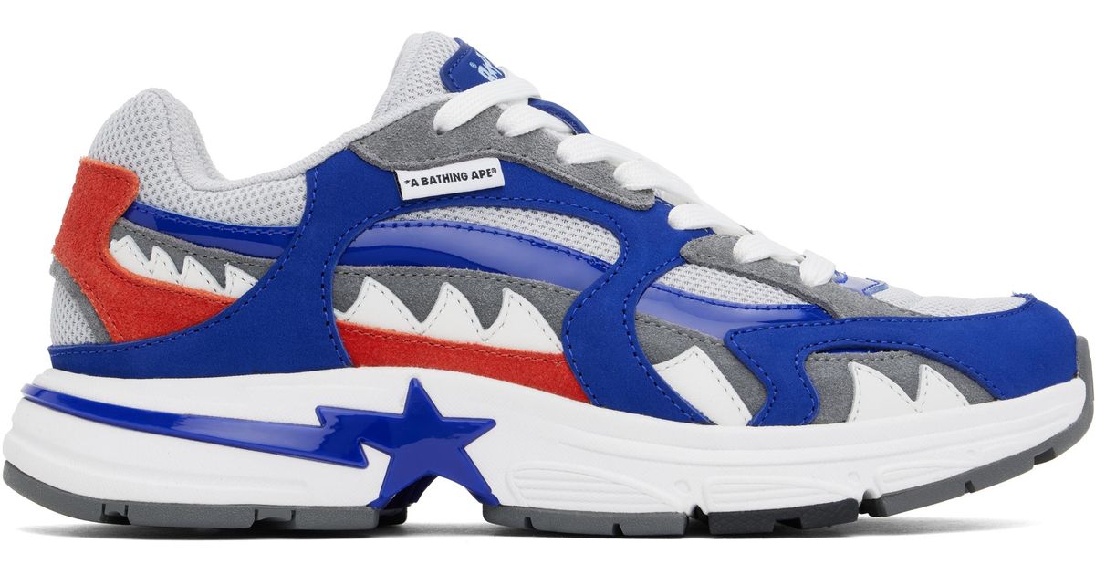A Bathing Ape Shark Sta Japan M1 Sneakers in Black for Men | Lyst