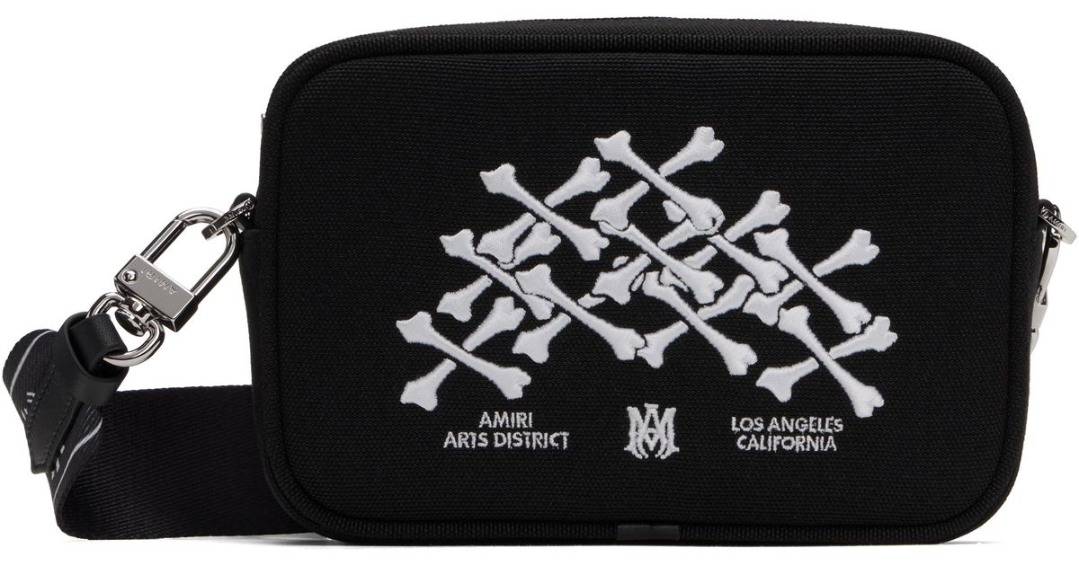 Amiri Bones Stacked Camera Case Bag in Black for Men | Lyst