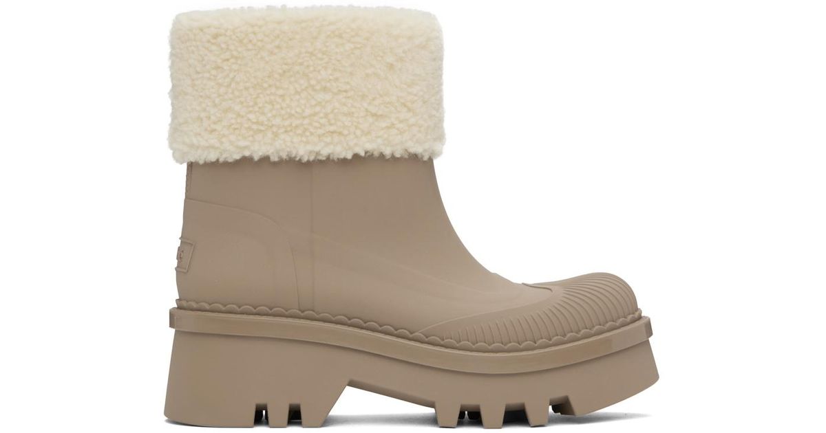 Chloé Brown Raina Boots | Lyst