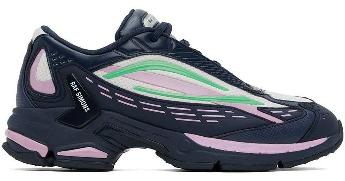 Raf Simons Navy & Pink Ultrasceptre Sneakers in Blue for Men | Lyst
