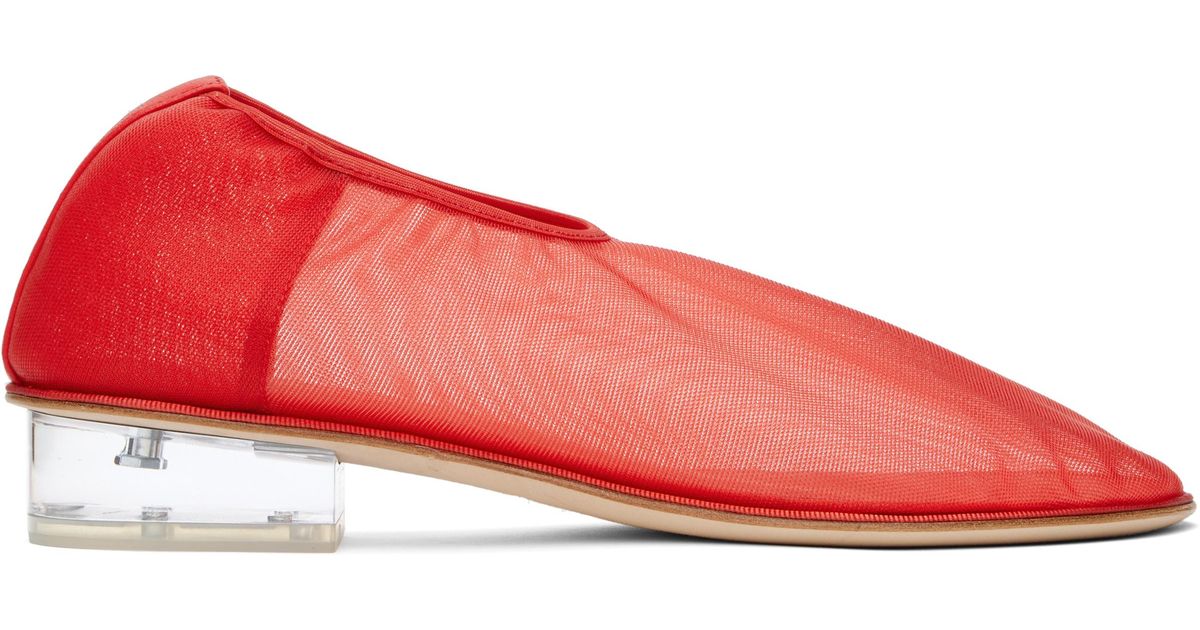 STUDIO AMELIA Vestige Ballerina Flats in Red | Lyst