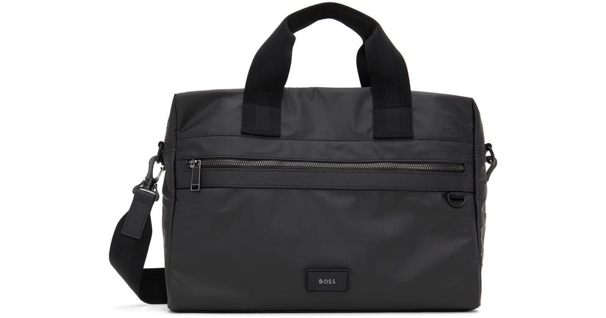 BOSS Zipped Briefcase in Black for Men | Lyst