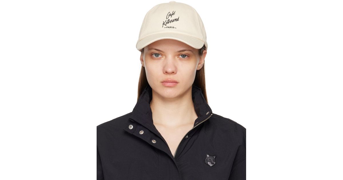 Maison Kitsuné Off- 'Café Kitsuné' Cap in Blue | Lyst