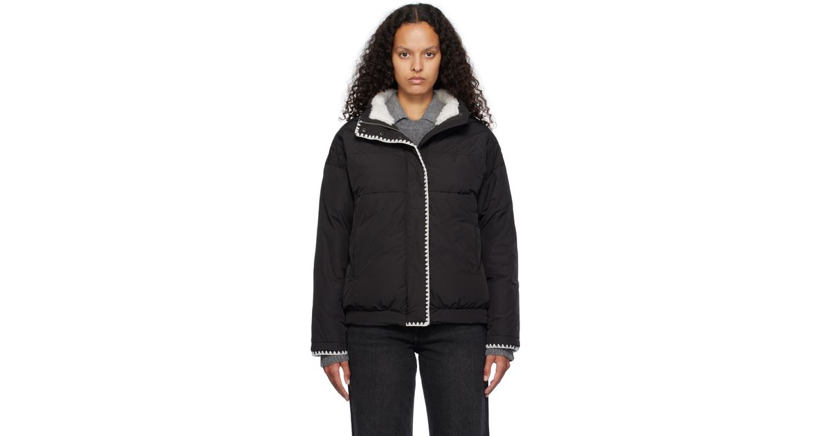 Rag & Bone Ingrid Puffer Down Jacket in Black | Lyst