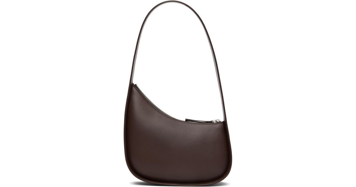The Row Half Moon Bag in Brown | Lyst