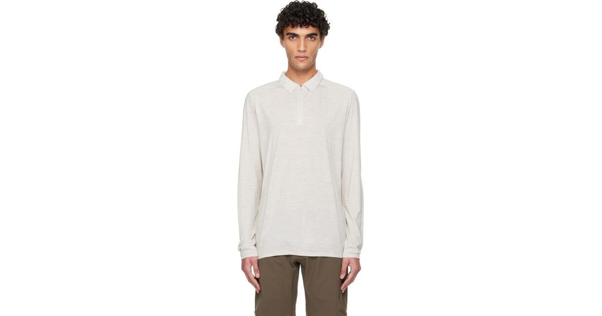 Veilance Frame Ls Polo in Black for Men | Lyst UK