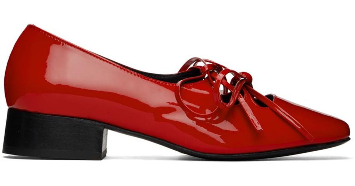 Nicole Saldaña Isabel Ballerina Flats in Red | Lyst