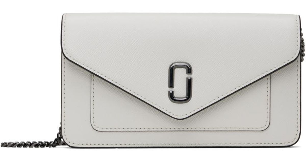 Marc Jacobs Off- & 'The Longshot Chain Wallet' Bag in Black | Lyst