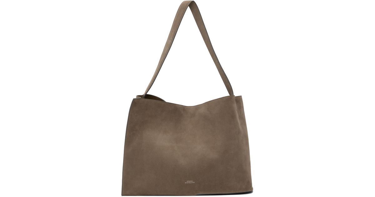 Studio Nicholson Taupe Doublet Suede Tote in Brown for Men | Lyst