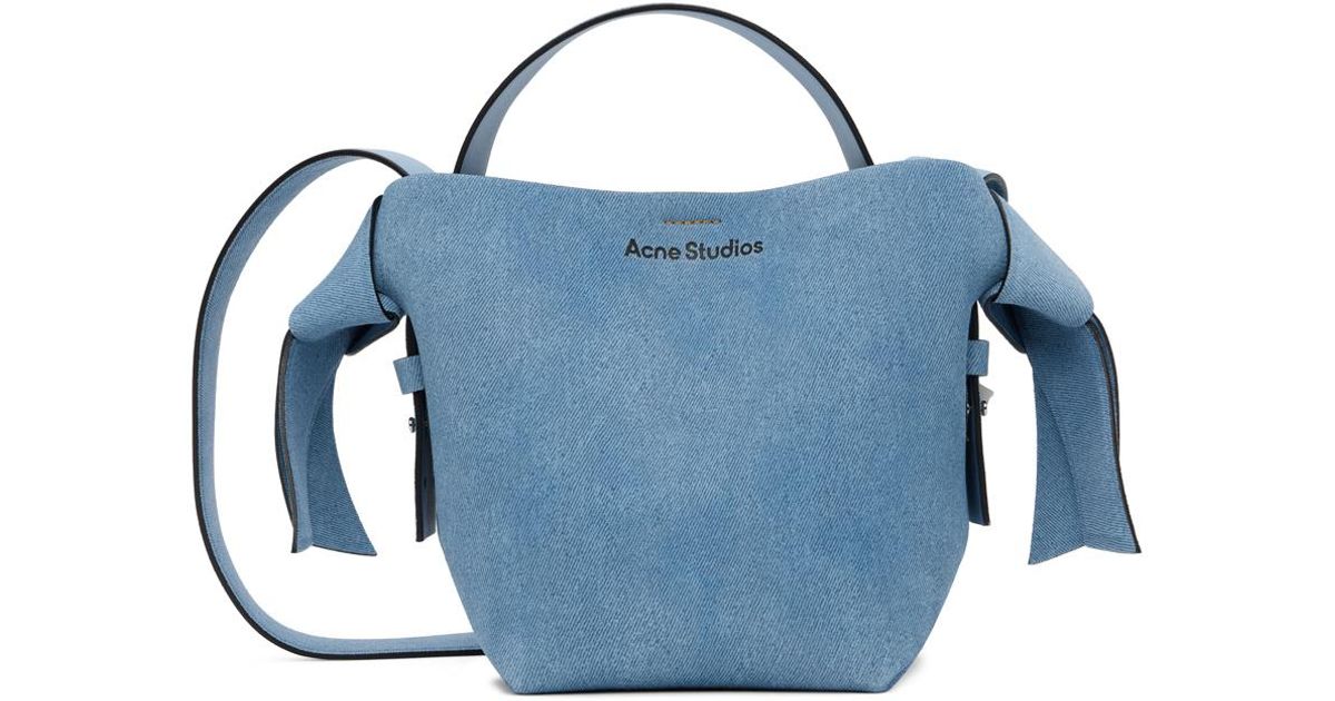 Acne Studios Blue Mini Musubi Bag | Lyst