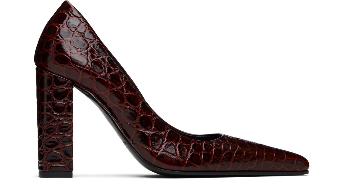 Alaïa Leather Point-Toe Pumps 90 in Red | Lyst