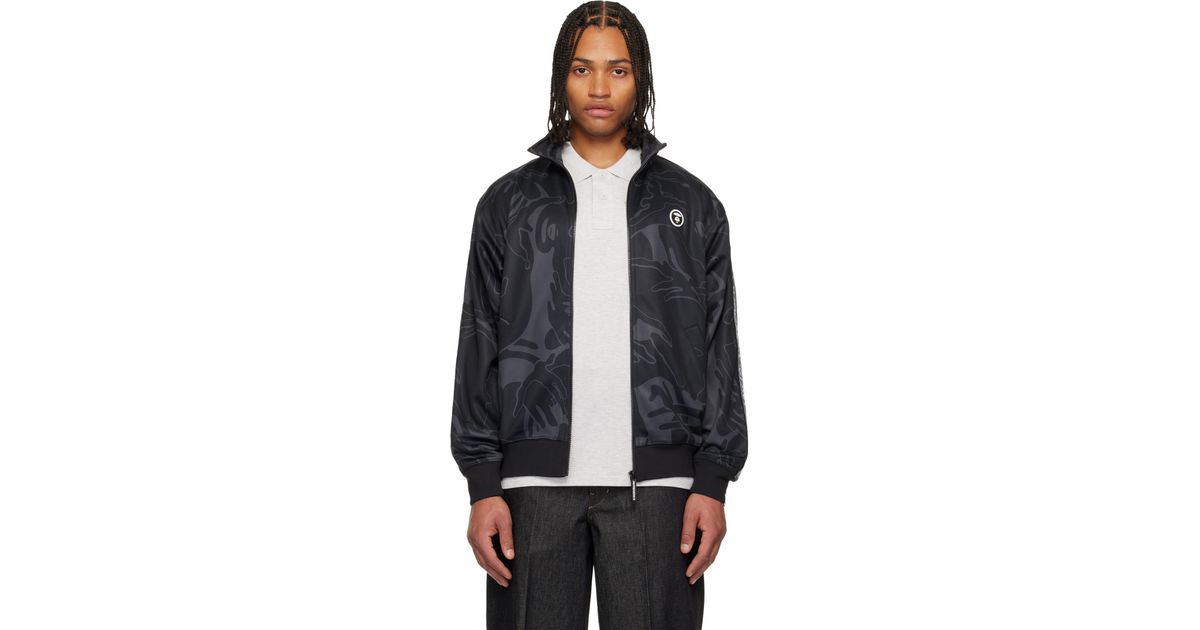 Aape By A Bathing Ape 'Aapenow' Moonface Camo Zip-Up Track Jacket in ...