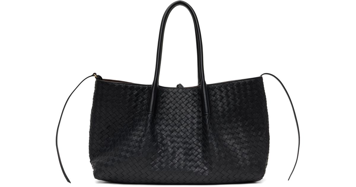 Bottega Veneta Pinacoteca Reversible Tote in Black | Lyst