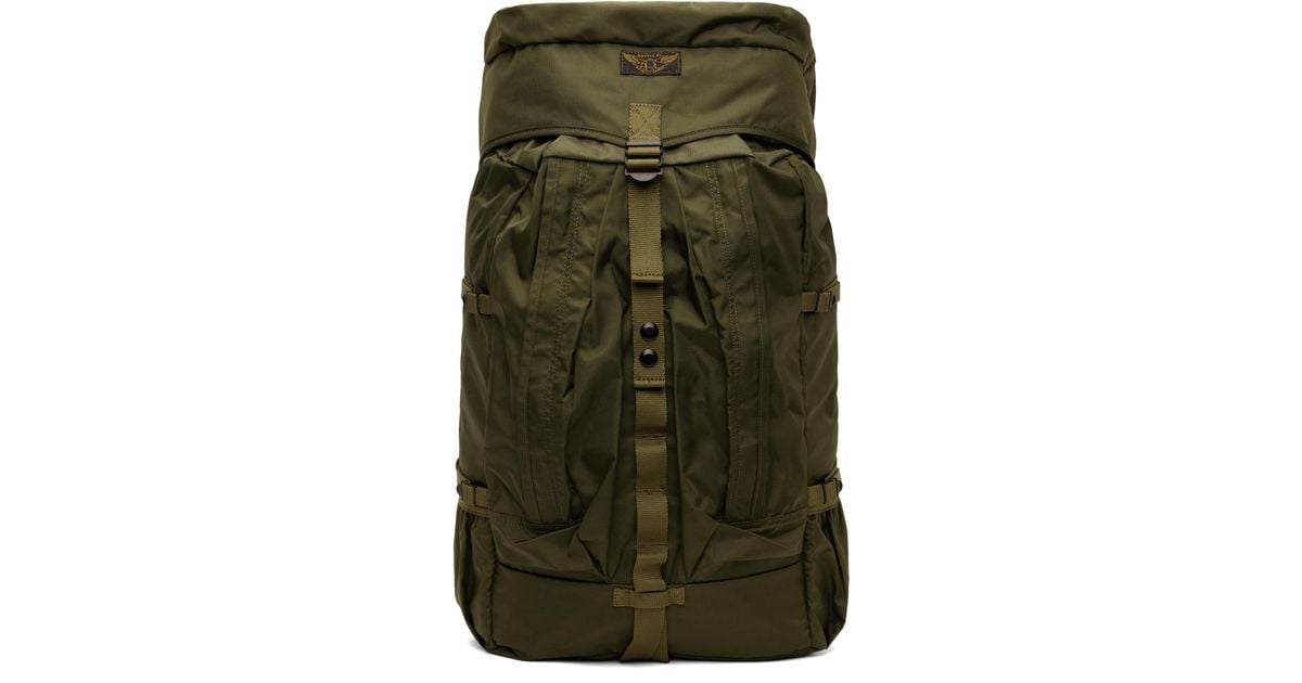 RRL Khaki Nylon Utility Backpack in Green for Men | Lyst