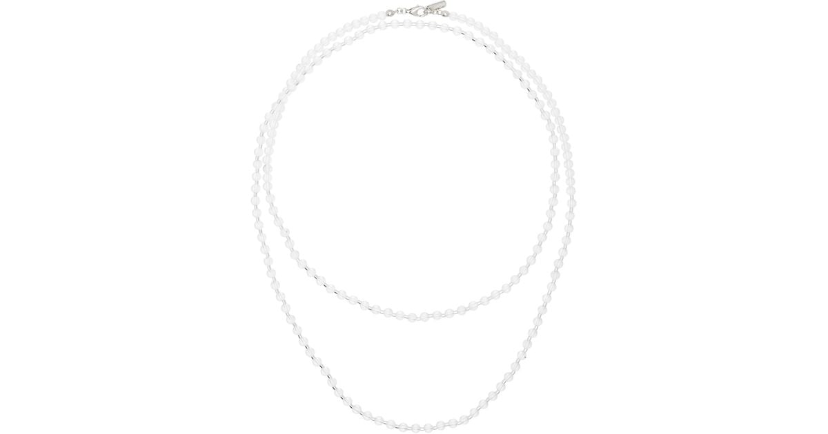NUMBERING #7802 Necklace in White | Lyst UK