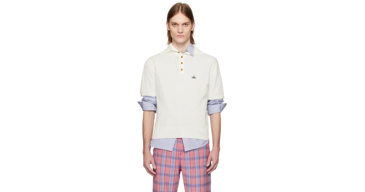 Vivienne Westwood Alex Polo in White for Men | Lyst UK