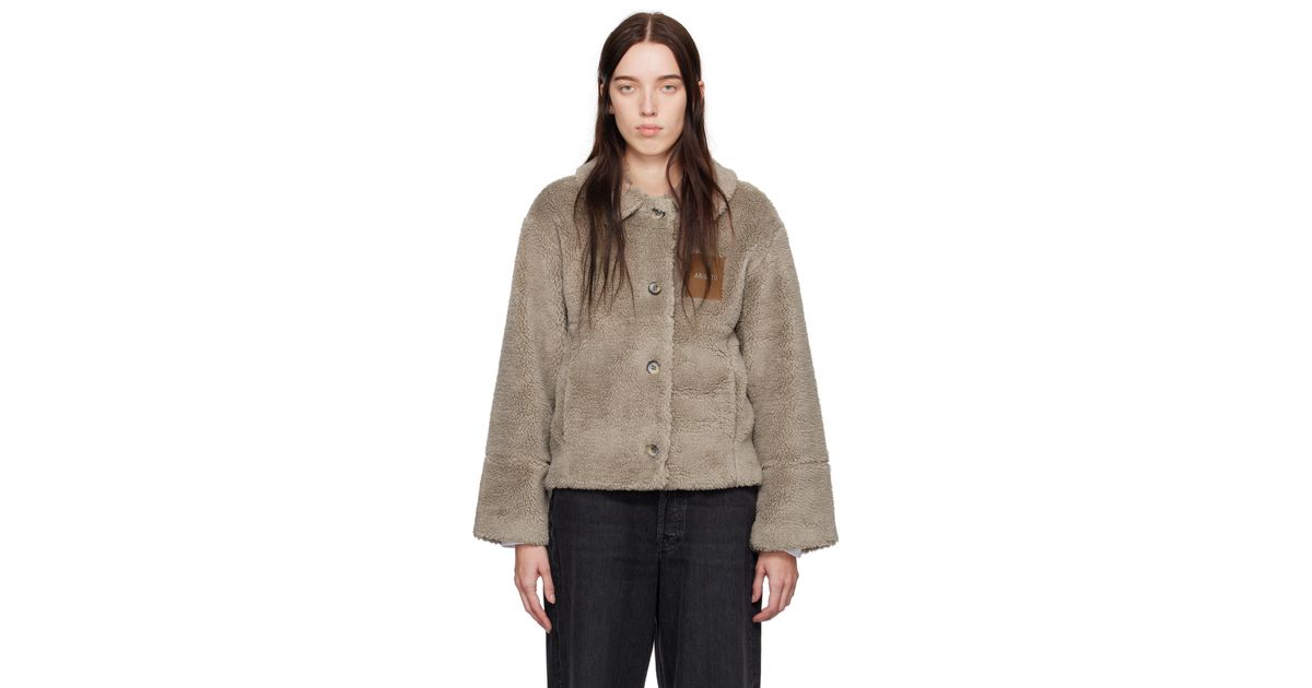 Axel Arigato Taupe Ava Jacket in Brown | Lyst