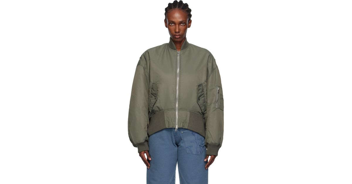 JW Anderson Oversized Curved Hem Bomber Jacket | Lyst UK